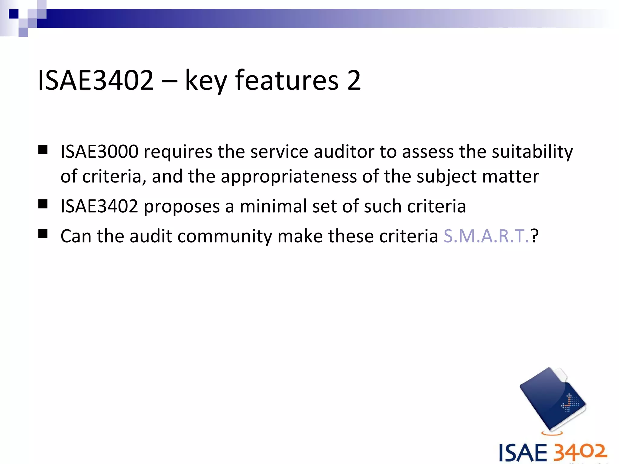 Isae 3402 Abstract | PPT