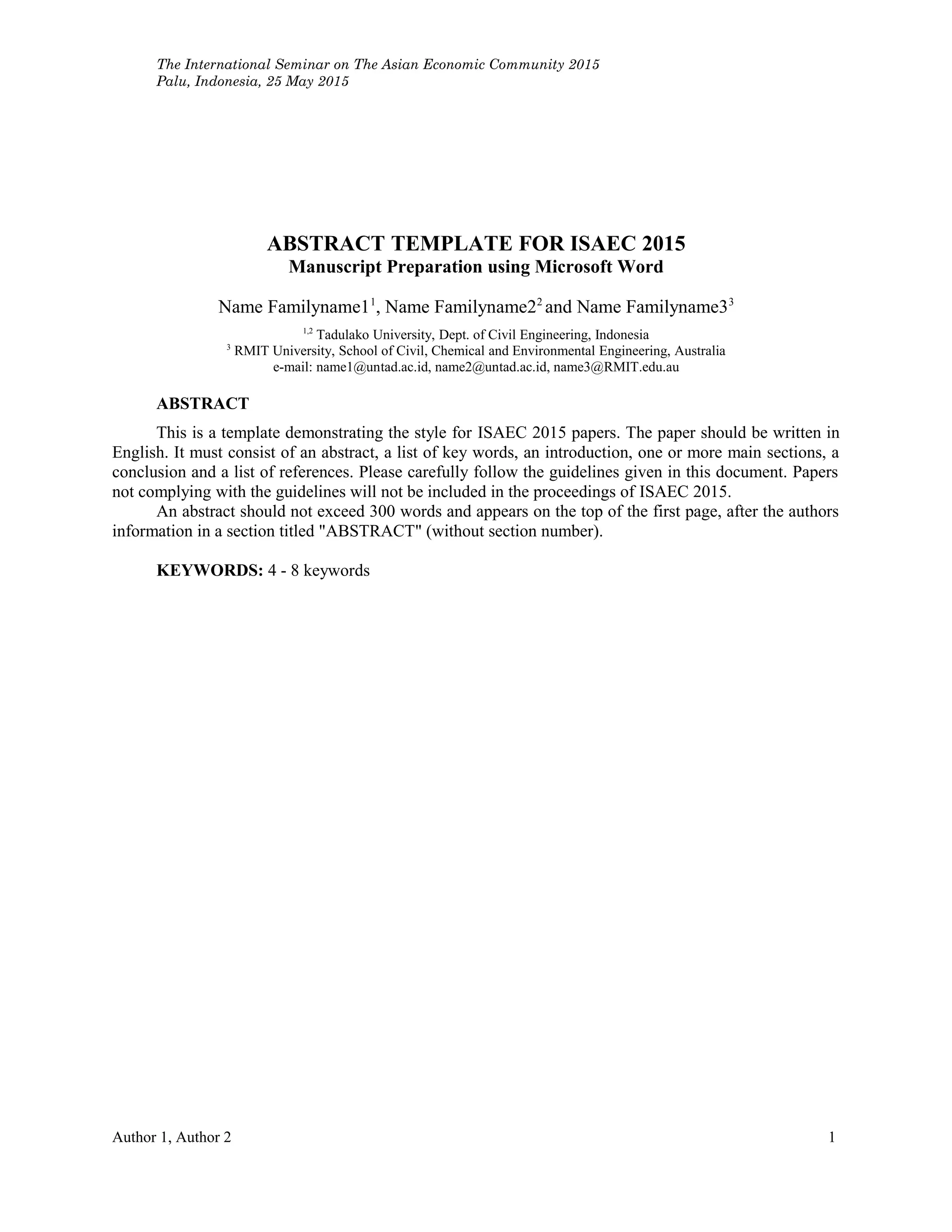 Isaec2015 abstract-template | PDF