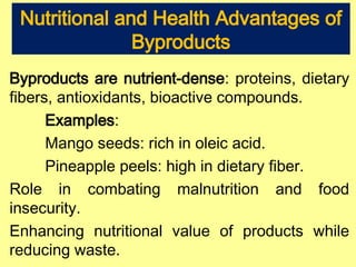 Utilisation of Food Processing Waste-Innovations and Technologies | PPT