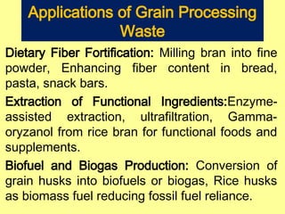 Utilisation of Food Processing Waste-Innovations and Technologies | PPT
