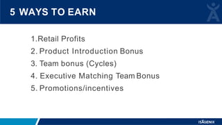 Isagenix detailed compensation plan training document | PPTX