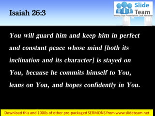 Isaiah 26 3 you will keep in perfect power power point church sermon ...