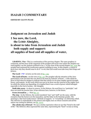 Isaiah 3 commentary | PDF