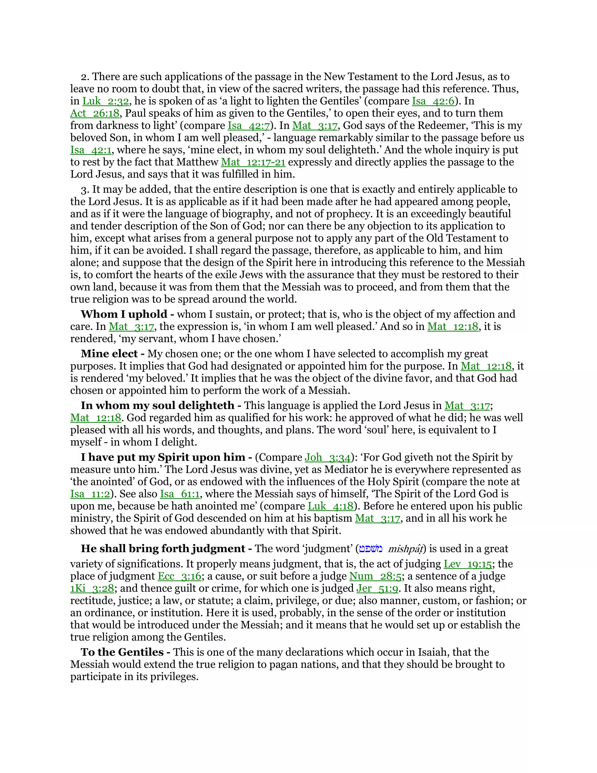 Isaiah 42 commentary | PDF