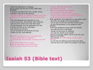 Isaiah 53 By Ray Boltz | PPTX