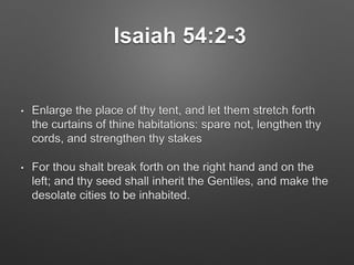 Isaiah 54 - Enlarge The Place of Thy Tent | PPTX