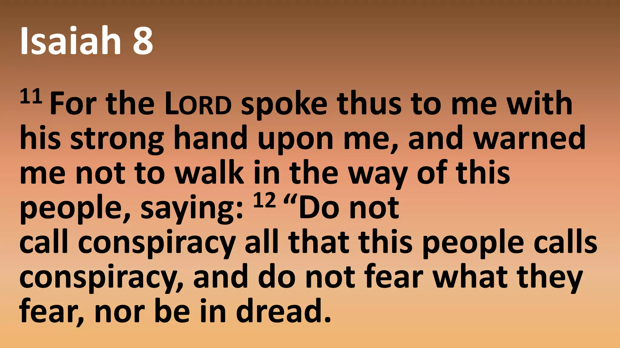 Christmas through the eyes of Isaiah_Isaiah 8 | PPTX