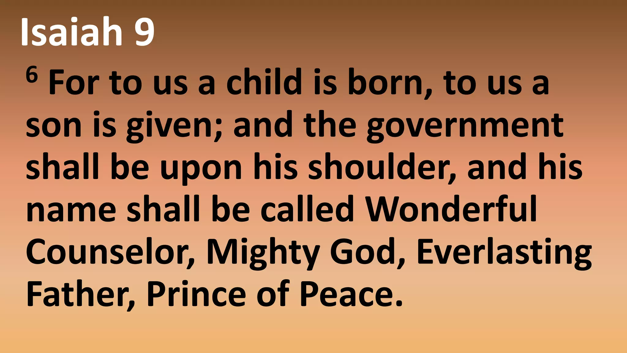 Christmas Through the Eyes of Isaiah_Isaiah 9 | PPTX