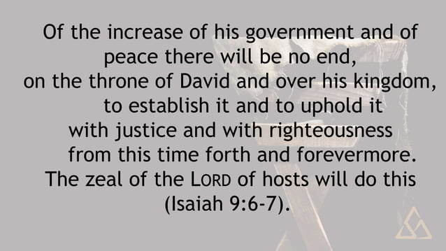 The Coming King (Isaiah 9:6-7) | PPTX