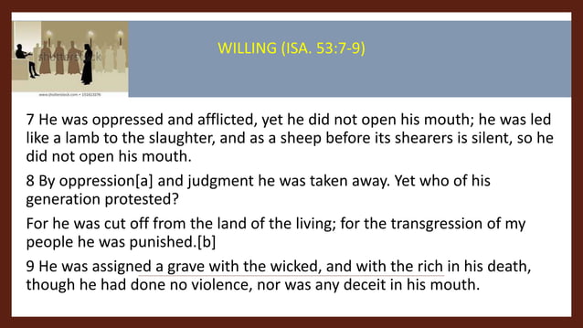 Isaiah session 11 god justifies isaiah 53, 1-12 (1) | PPT
