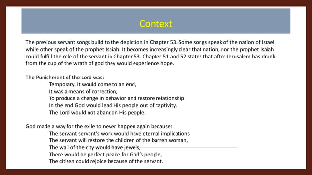 Isaiah session 11 god justifies isaiah 53, 1-12 (1) | PPT