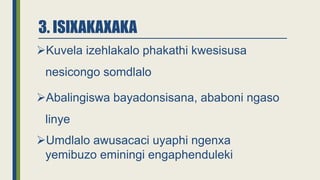Isakhiwo somdlalo | PPTX
