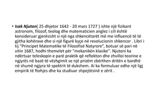 Isak Njuton RONALD QERIMI | PPT