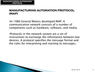 Islands of automation and MAP | PPTX | Computer Networking | Computing