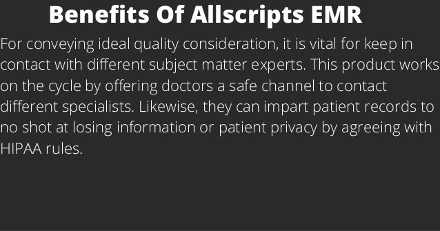 Is allscripts a good emr? | PDF