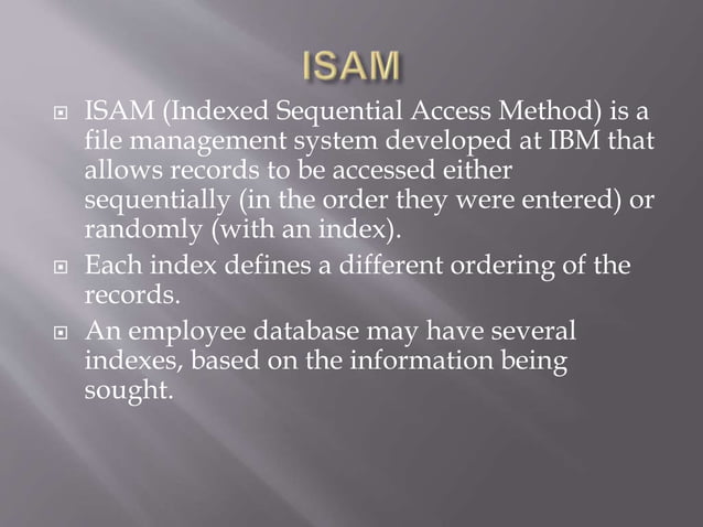 Isam | PPTX | Databases | Computer Software and Applications