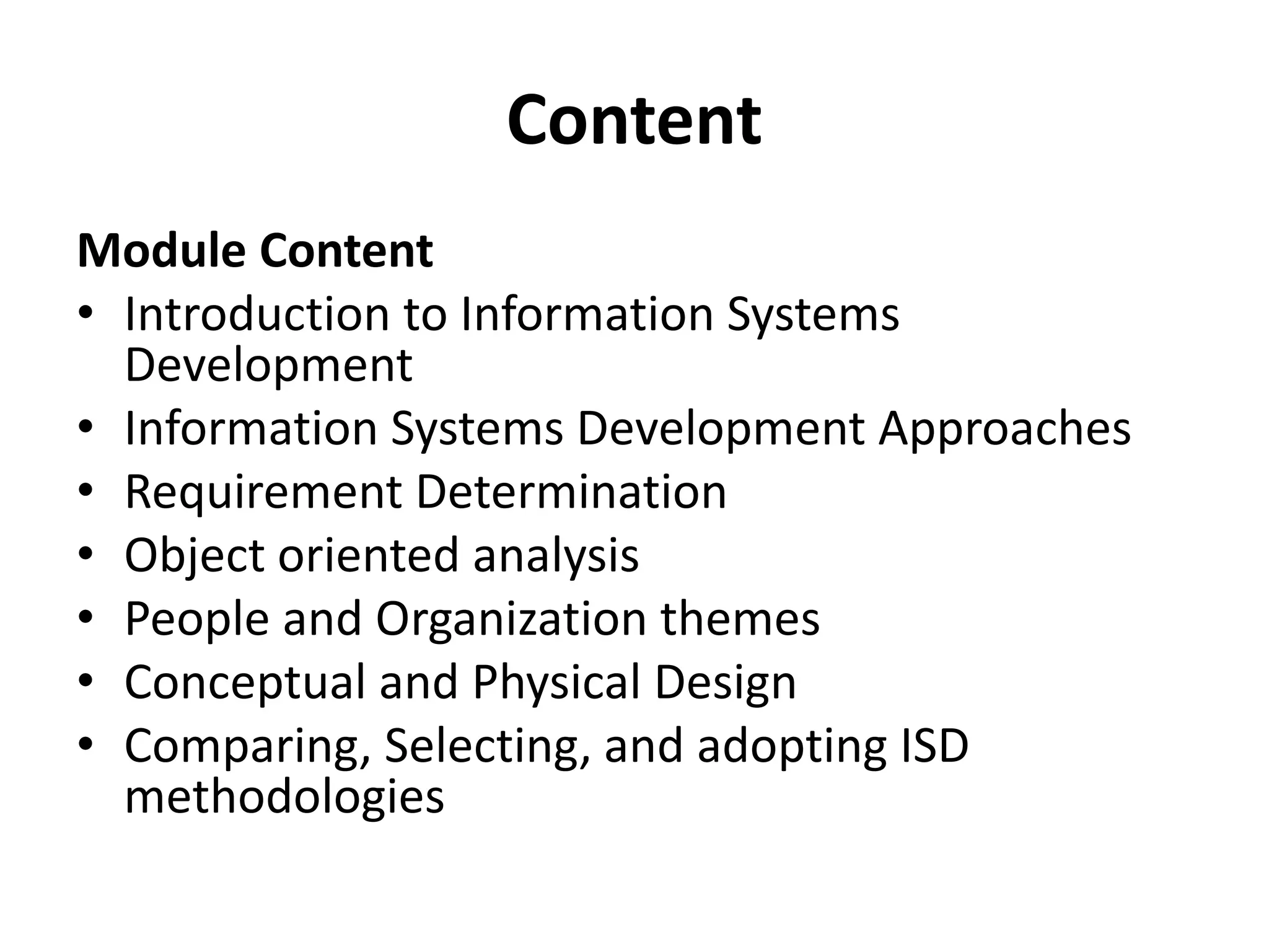 information system analysis and design | PPTX