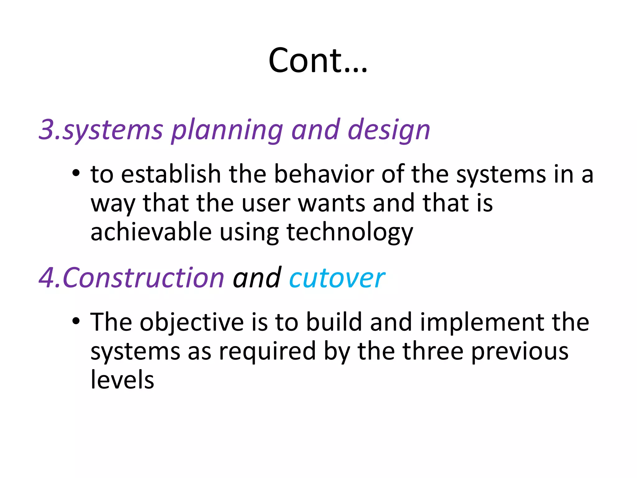 information system analysis and design | PPTX