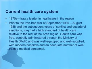 Isam Saeed - health care, Iraq | PPTX