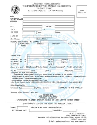 Isa membership | PDF