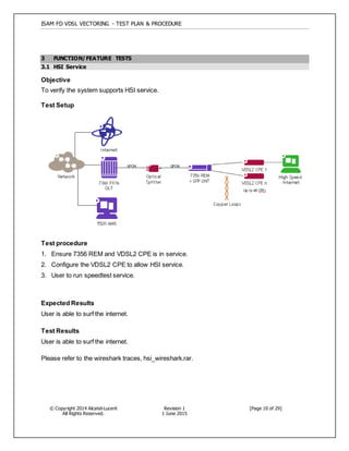 VDSL Vectoring TEST PT TELKOM ALCATEL LUCENT | DOCX