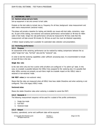 VDSL Vectoring TEST PT TELKOM ALCATEL LUCENT | DOCX