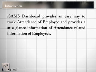 iSAMS dashboard | PPT