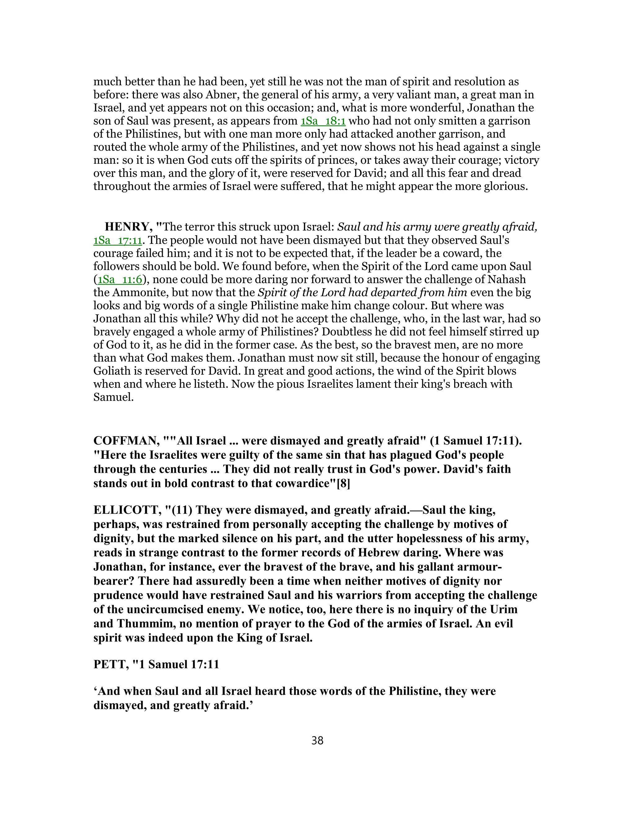 I samuel 17 commentary | PDF