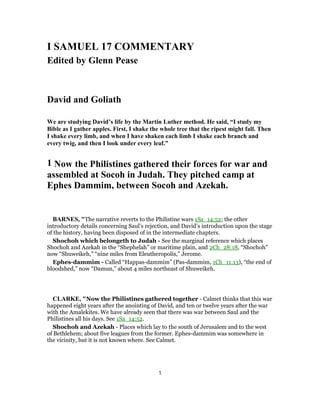 Samuel Chapter 1 Commentary