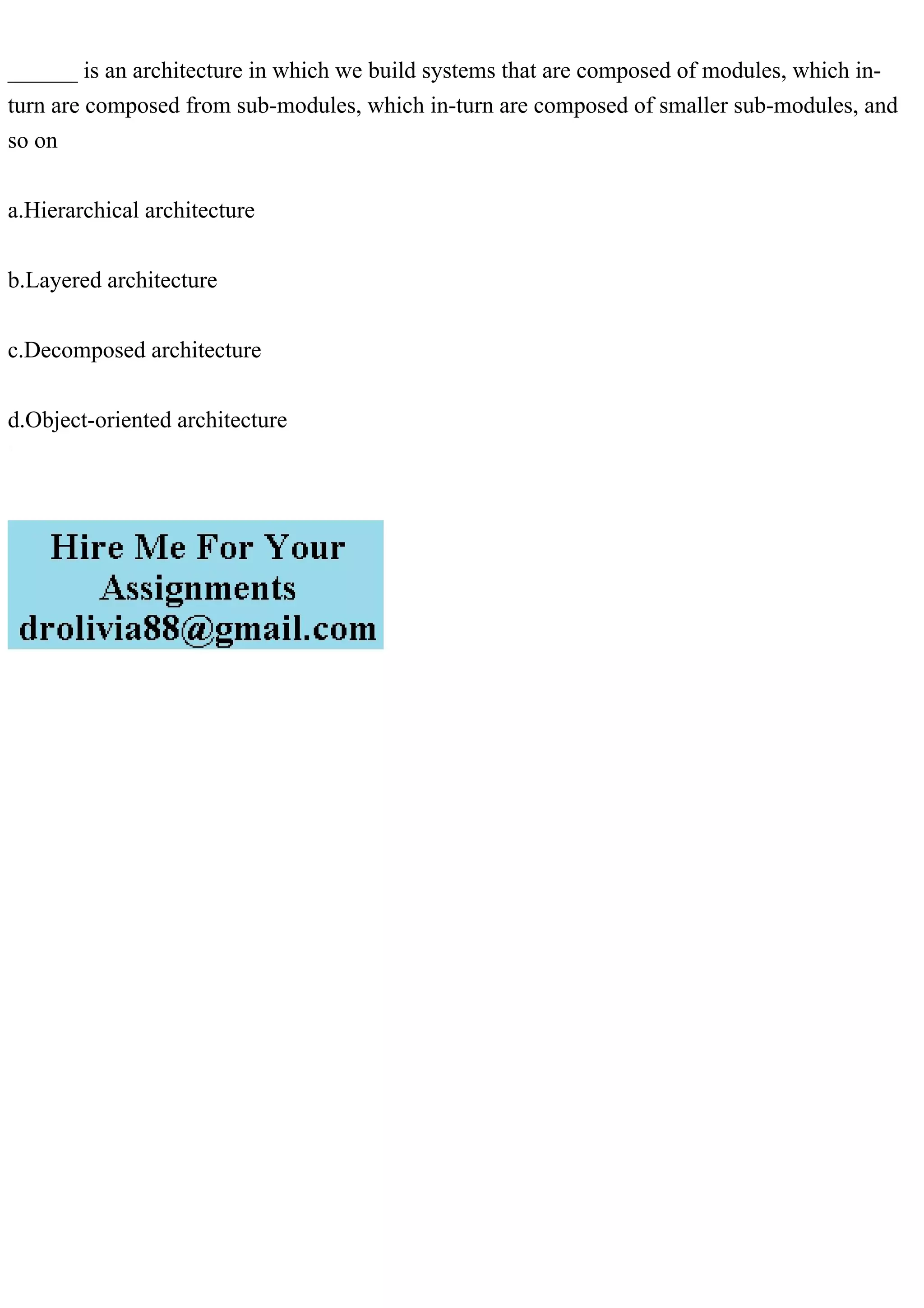 Is An Architecture In Which We Build Systems That Are Composepdf