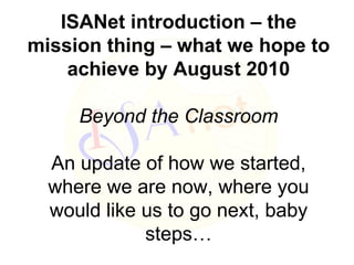 IsaNet June Presentations | PPT