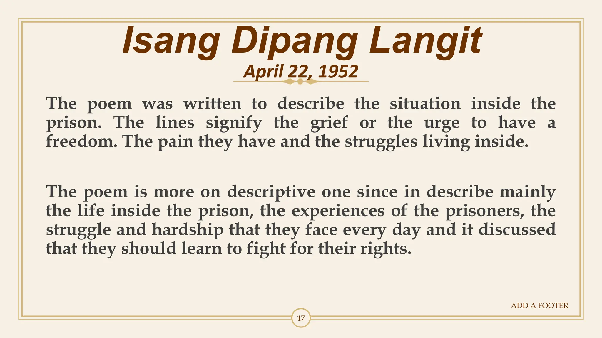 ISANG DIPANG LANGIT prepared by Deareth Joy L. Magbanua | PPTX