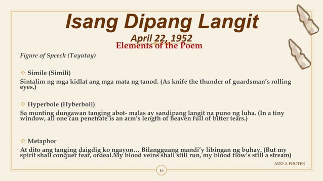 ISANG DIPANG LANGIT prepared by Deareth Joy L. Magbanua | PPTX
