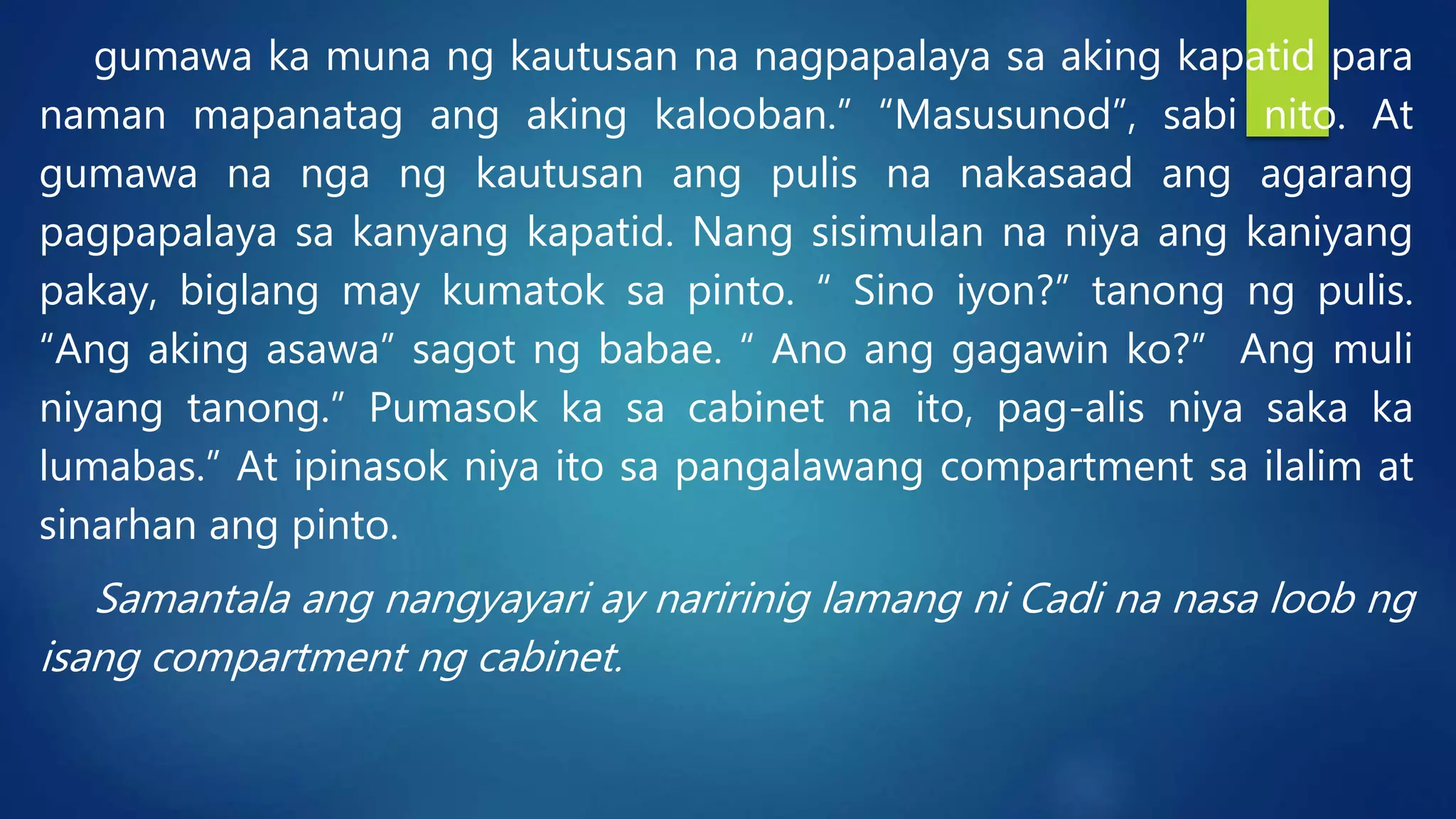 Isang libo’t isang gabi,grade 9 (aralin 3.5) | PPTX