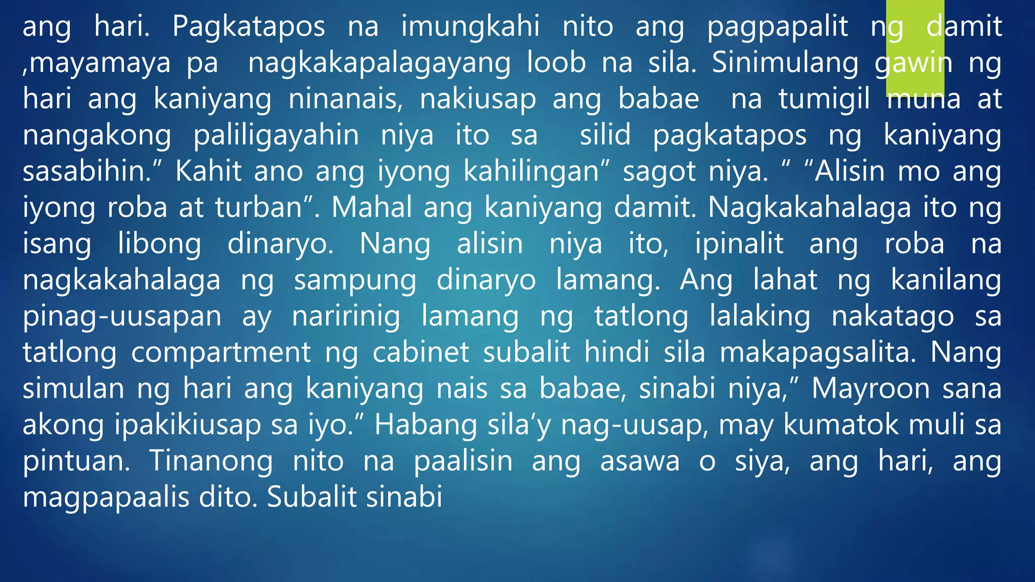 Isang libo’t isang gabi,grade 9 (aralin 3.5) | PPTX