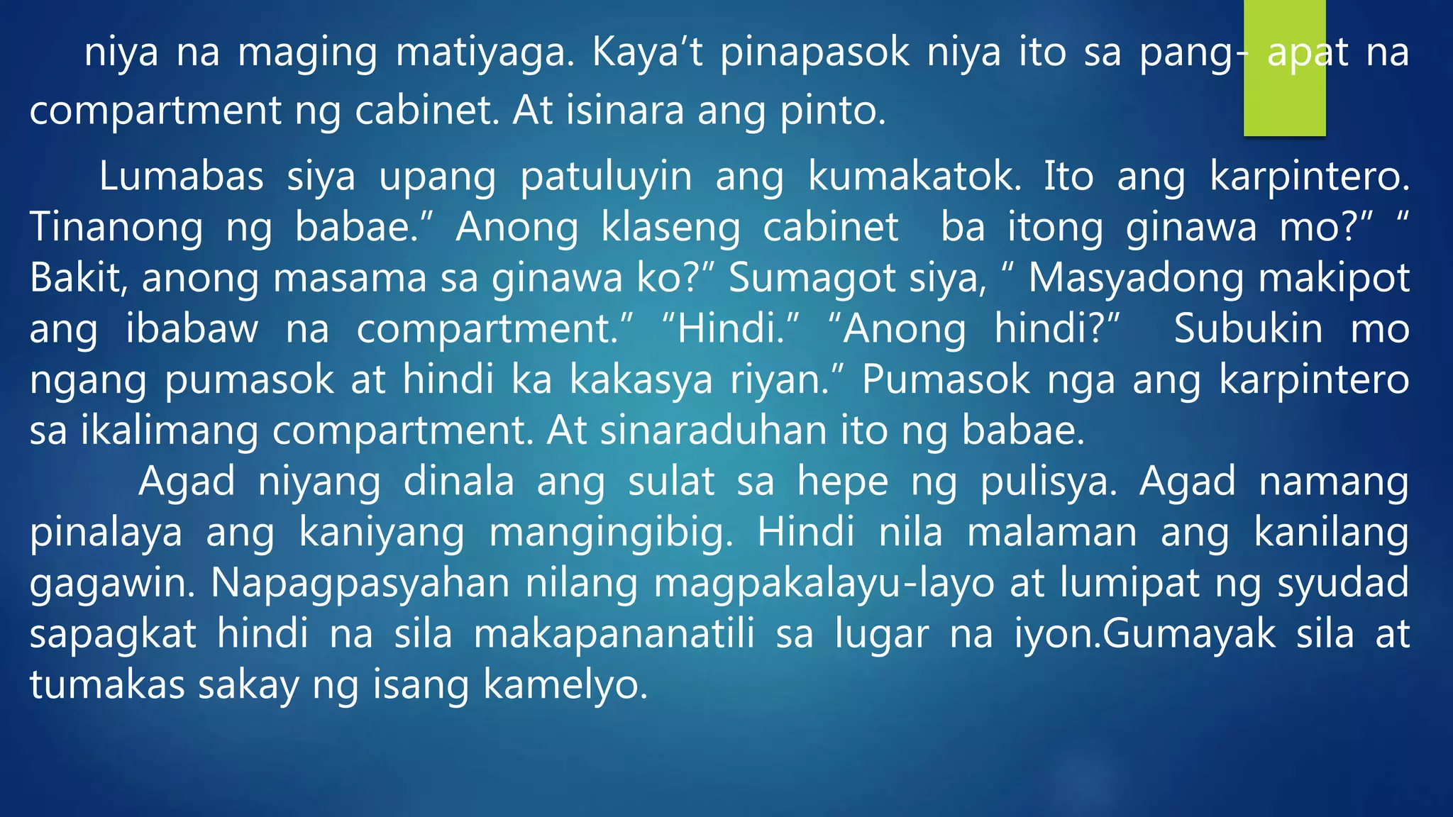 Isang libo’t isang gabi,grade 9 (aralin 3.5) | PPTX