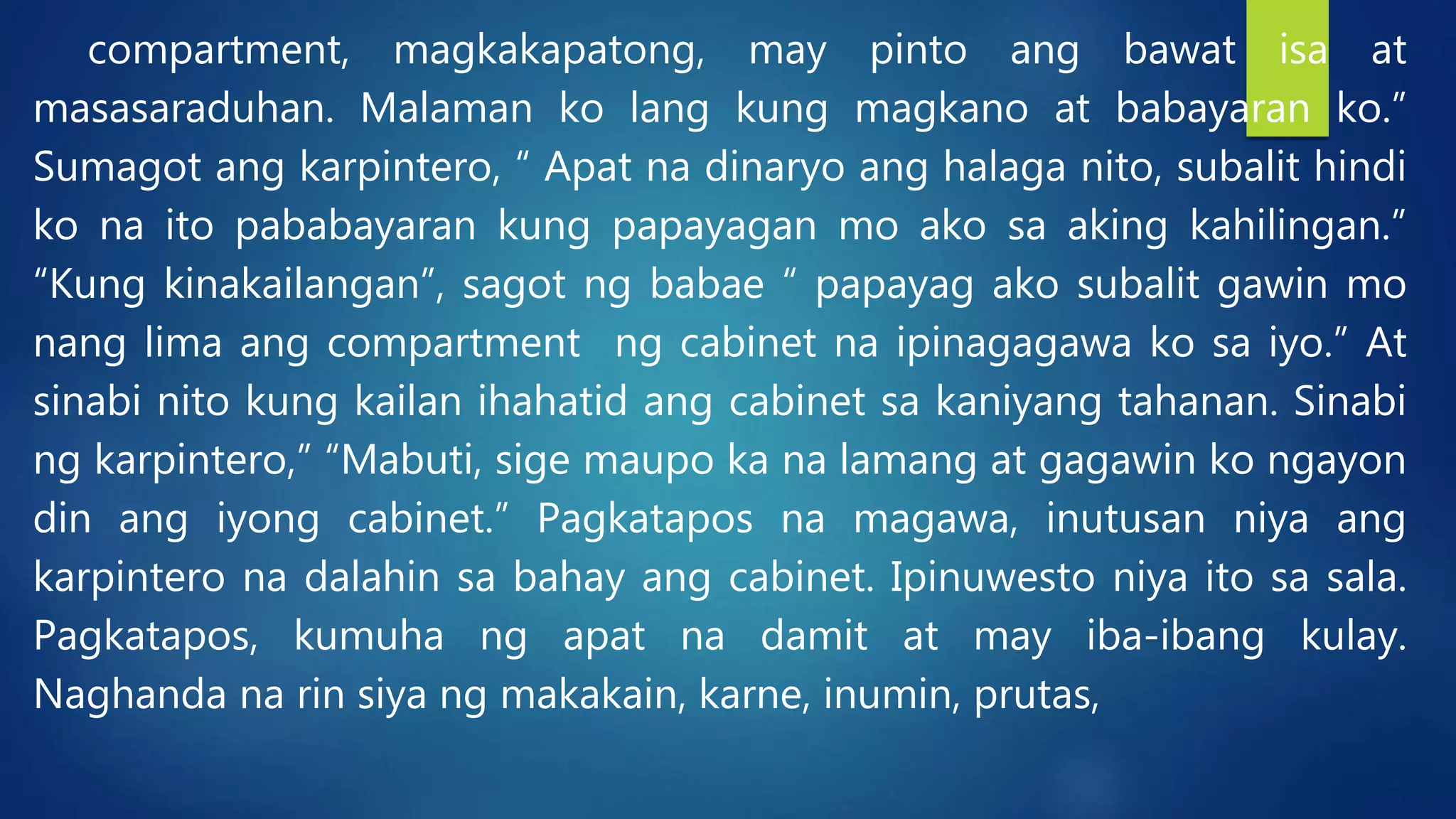 Isang libo’t isang gabi,grade 9 (aralin 3.5) | PPTX
