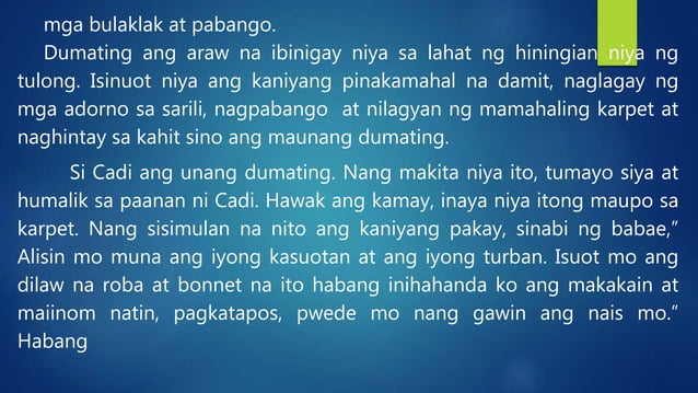 Isang libo’t isang gabi,grade 9 (aralin 3.5) | PPTX