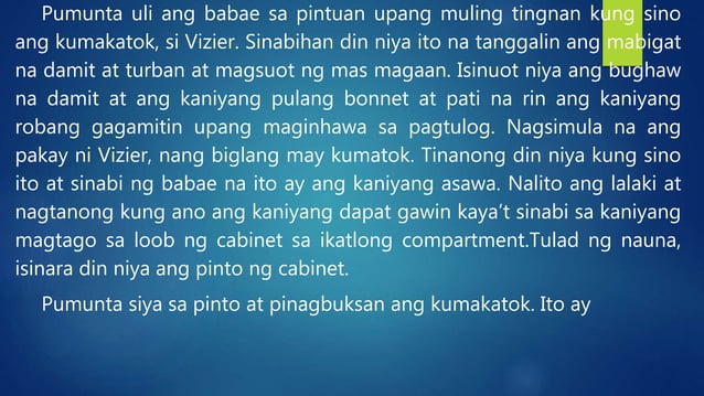 Isang libo’t isang gabi,grade 9 (aralin 3.5) | PPTX