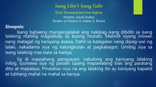 Isang libo’t isang gabi,grade 9 (aralin 3.5) | PPTX