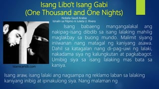 Isang libo’t isang gabi,grade 9 (aralin 3.5) | PPTX