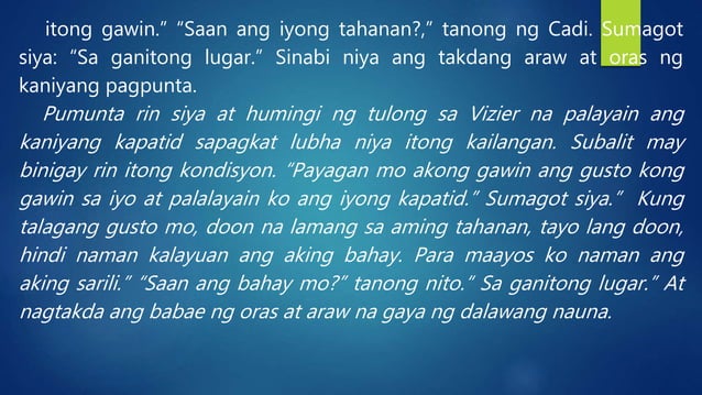Isang libo’t isang gabi,grade 9 (aralin 3.5) | PPTX