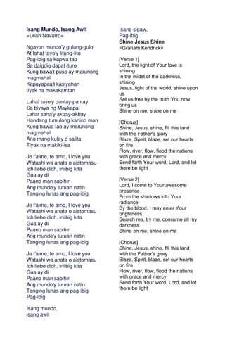 Isang Mundo.docx gffgffggfftpgptk[pt[htp | DOCX