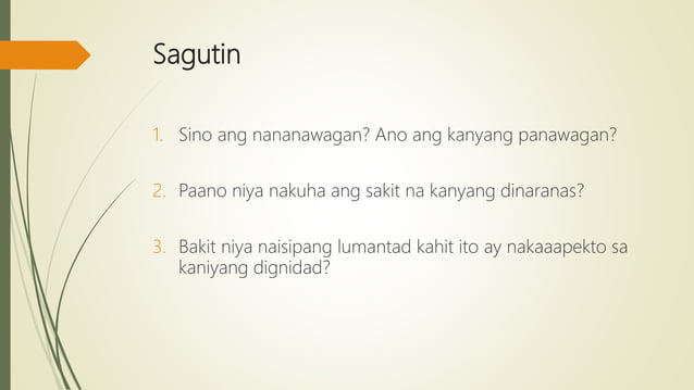 Isang panawagan | PPT | Free Download