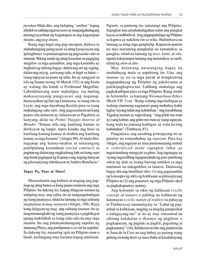 Isang tagay sa pilosopiyang pilipino | PDF
