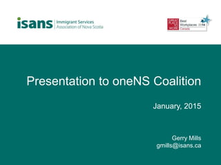ISANS presentation to oneNS Coalition | PPT