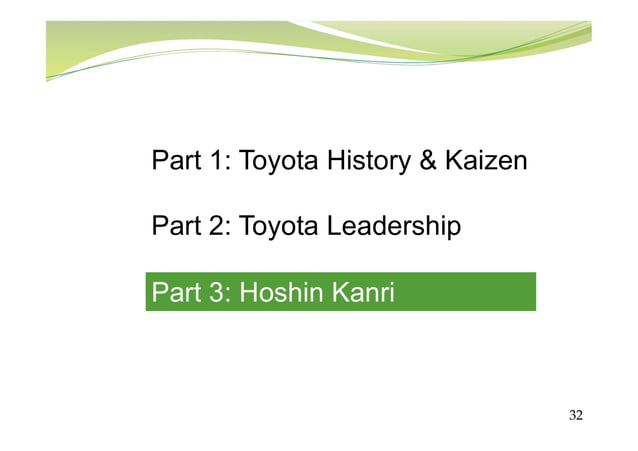 Toyota Lean Leadership and Hoshin Kanri | PDF