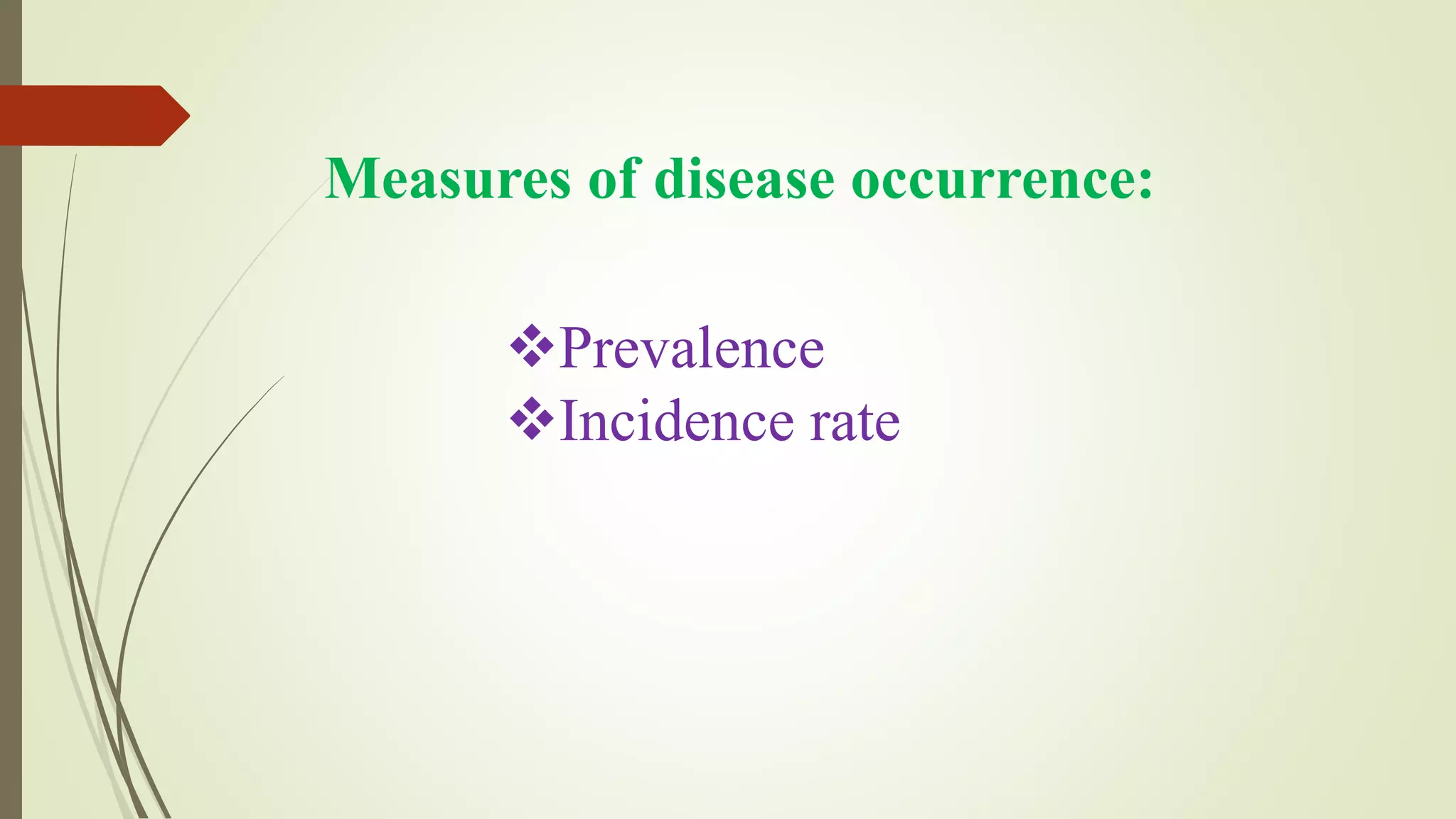 prevalence and incidence rate | PPTX