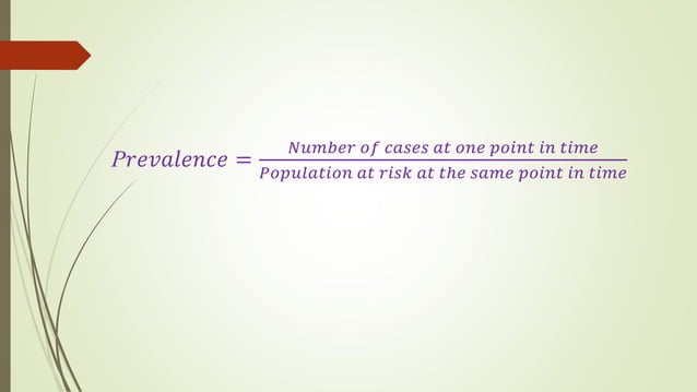 prevalence and incidence rate | PPTX