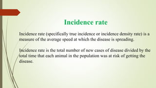 prevalence and incidence rate | PPTX